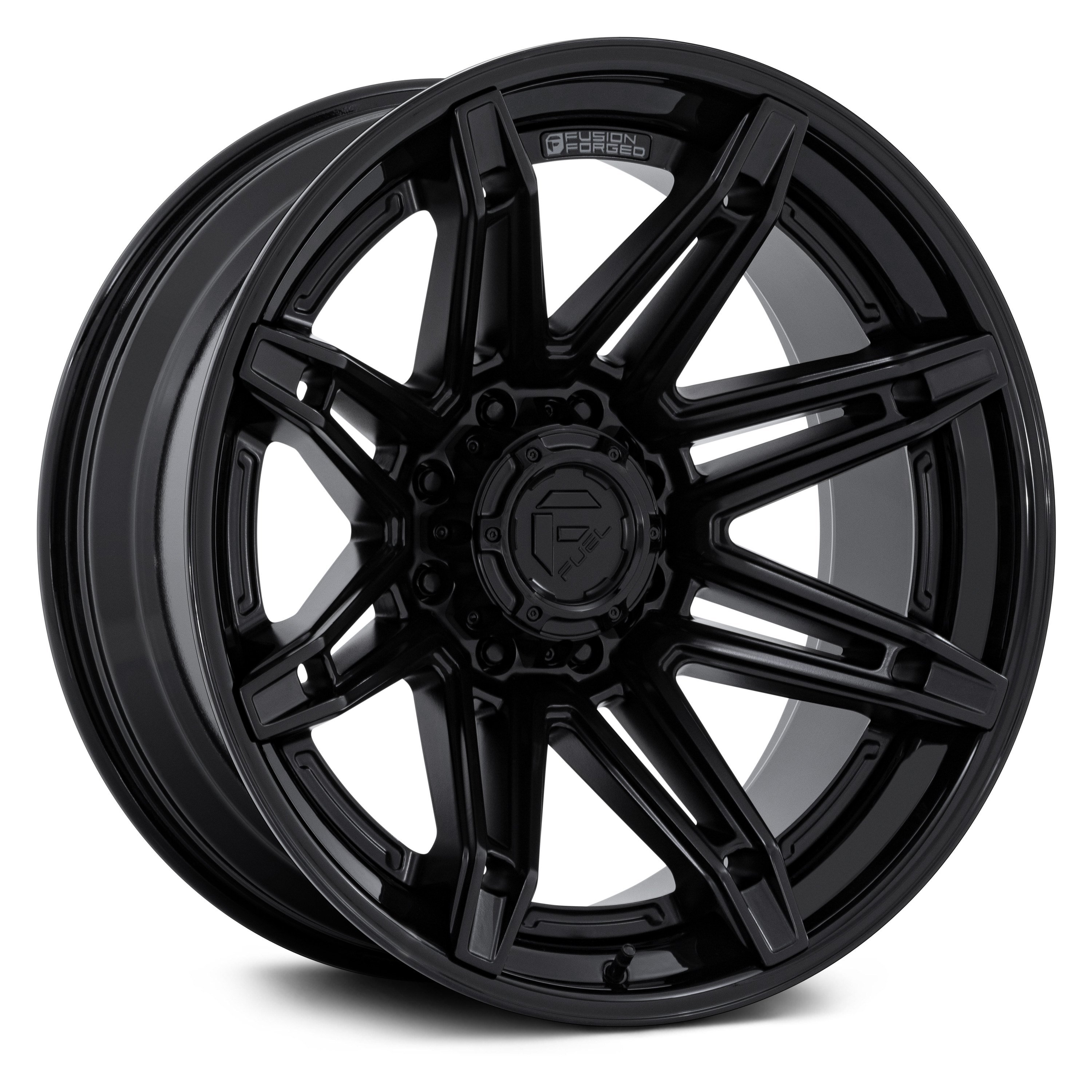FUEL FUSION FORGED® FC401 BRAWL Wheels - Matte Black with Gloss Black ...
