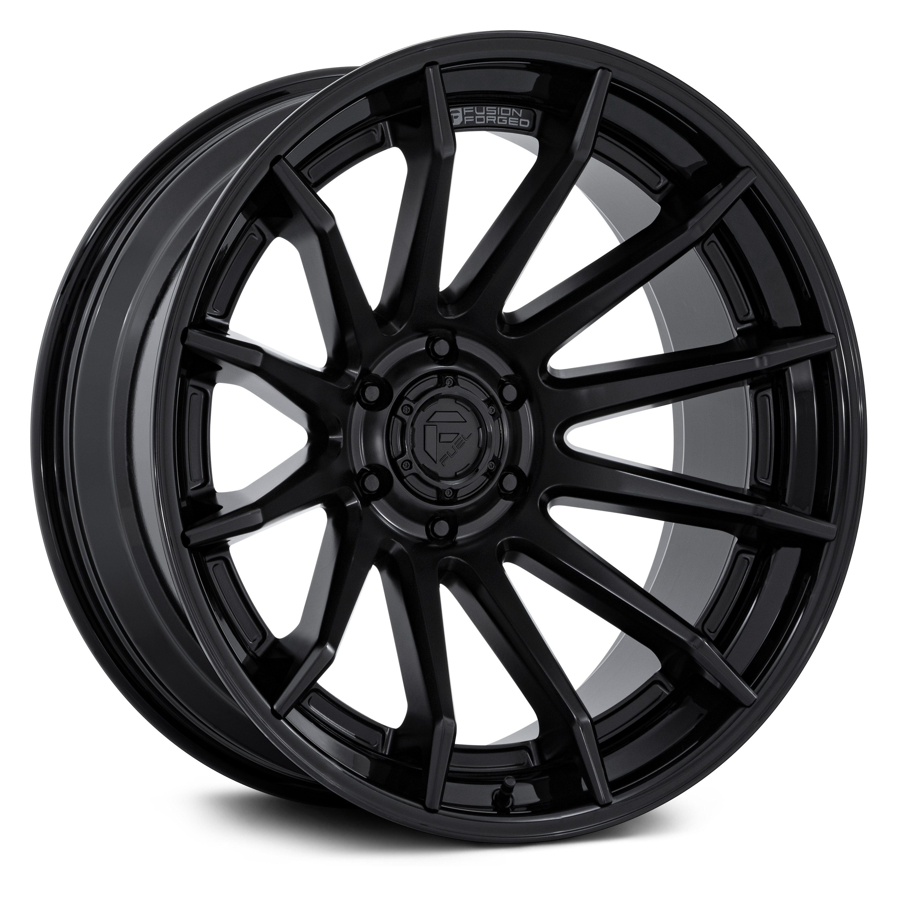 FUEL FUSION FORGED® FC403 BURN Wheels - Matte Black with Gloss Black ...