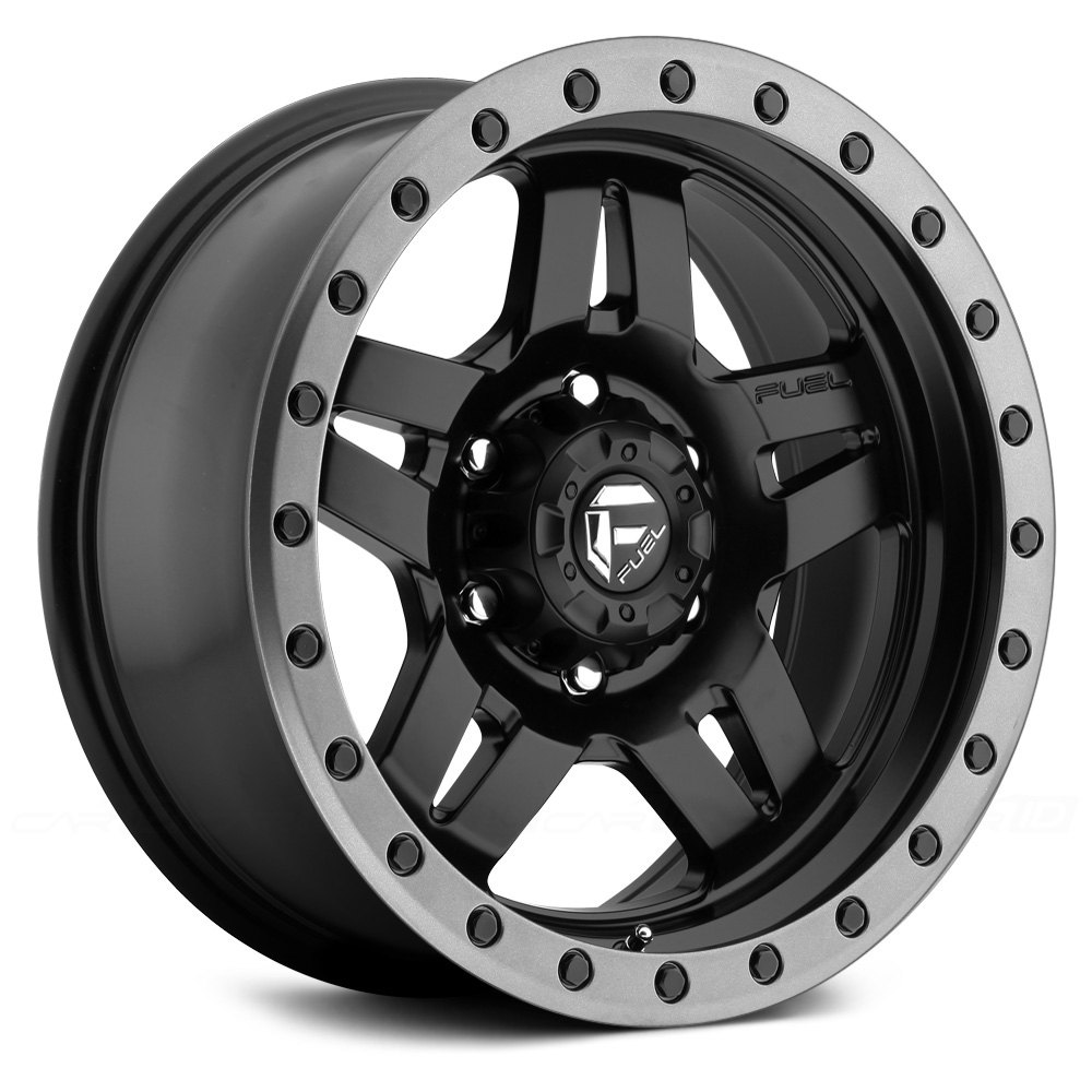 FUEL® D557 ANZA Wheels - Matte Black with Graphite Bead Ring Rims