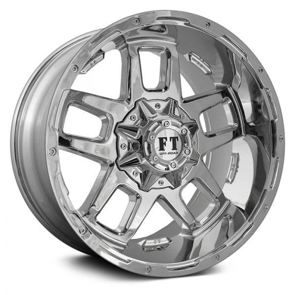 FULL THROTTLE® FT6 Wheels - Chrome Rims