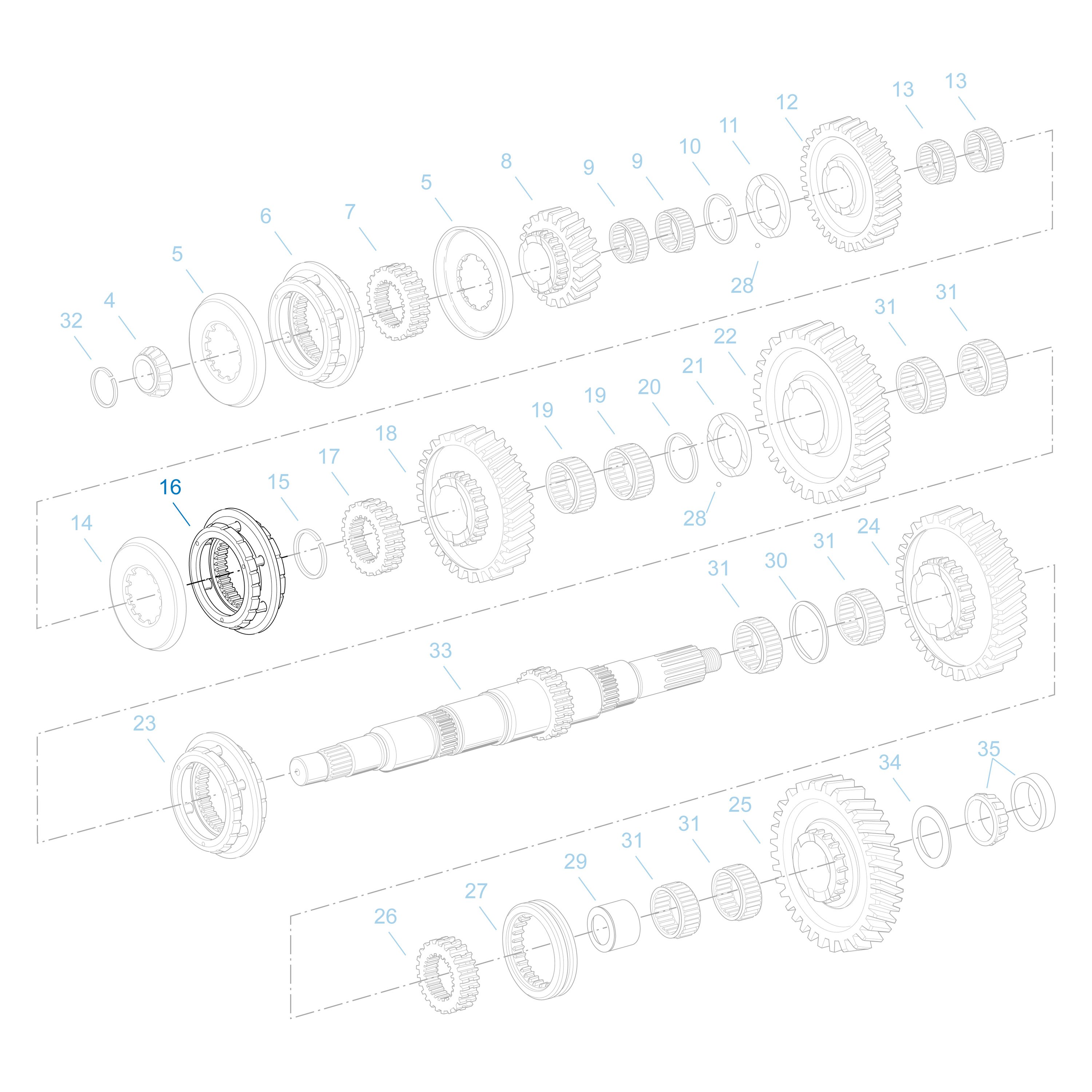 Fuller® A5692-B - Manual Transmission Synchro Assembly