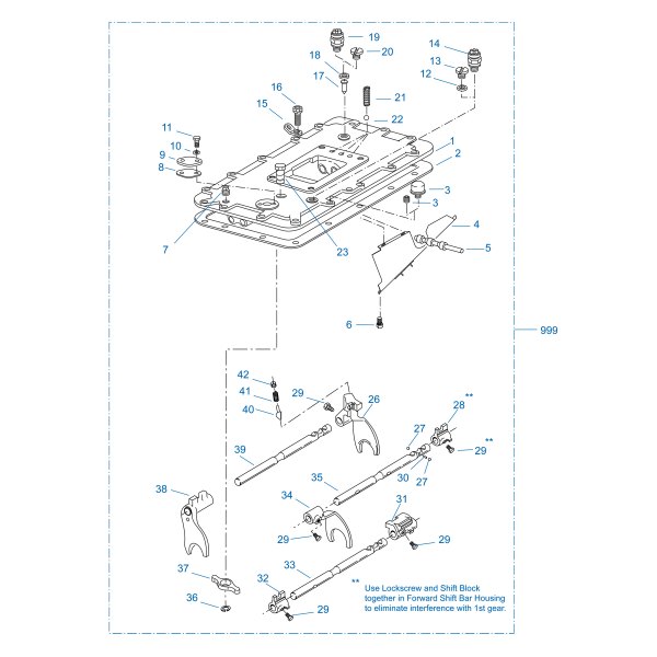 Fuller® S1528R - Manual Transmission Shift Bar Housing