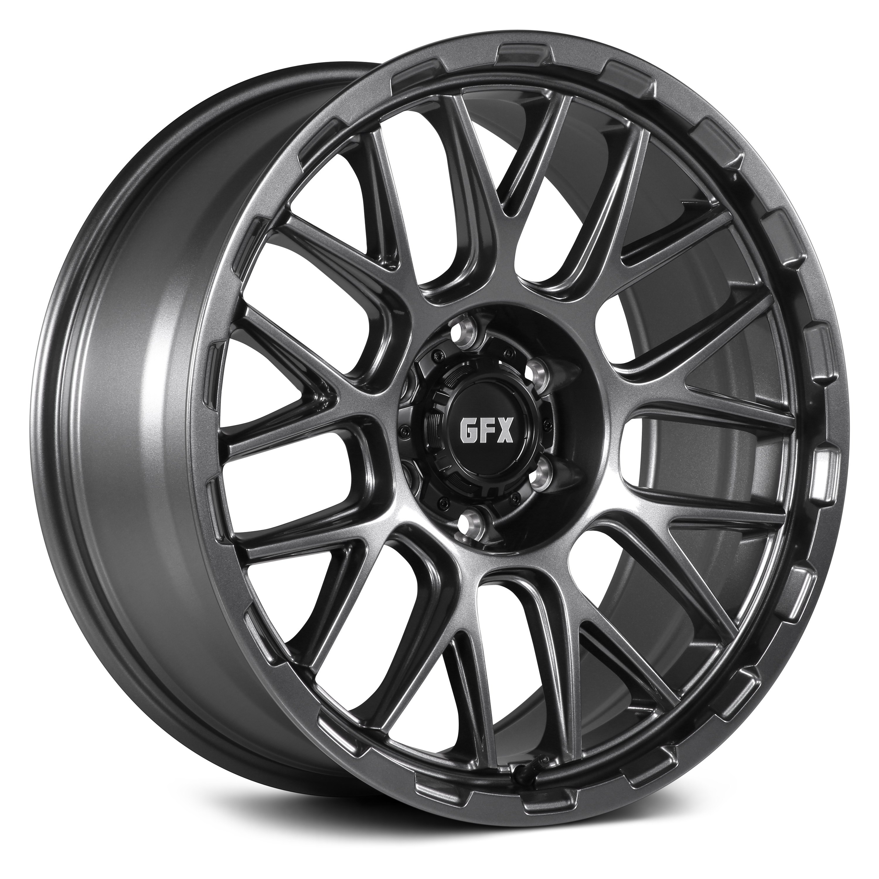 G-FX® TM7 Wheels - Matte Gunmetal Rims
