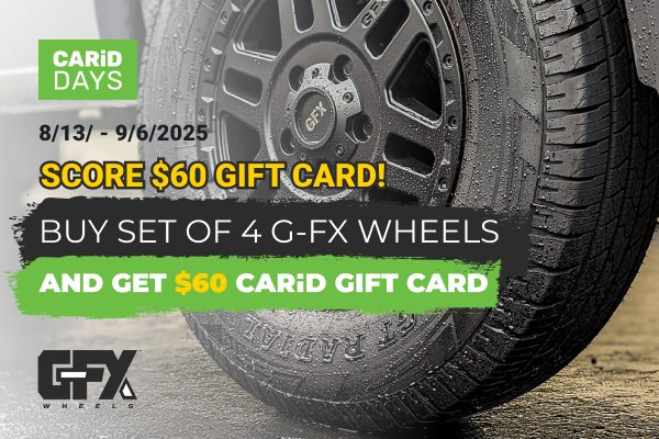 G-FX® TM5 Wheels - Gloss Black with Milled Accents Rims