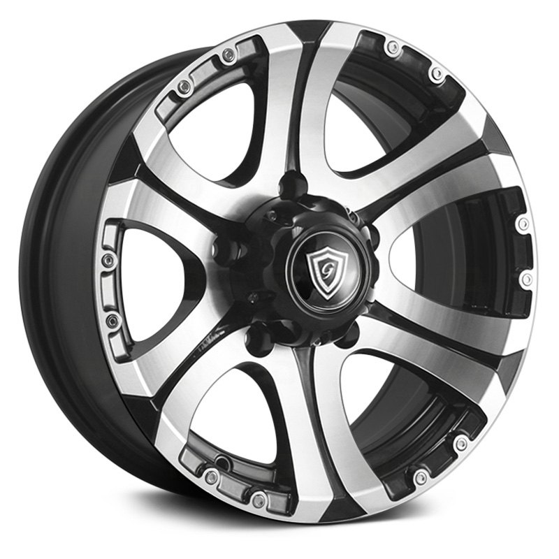 G-LINE ALLOYS® G6006 Wheels - Gloss Black with Machined Face Rims ...