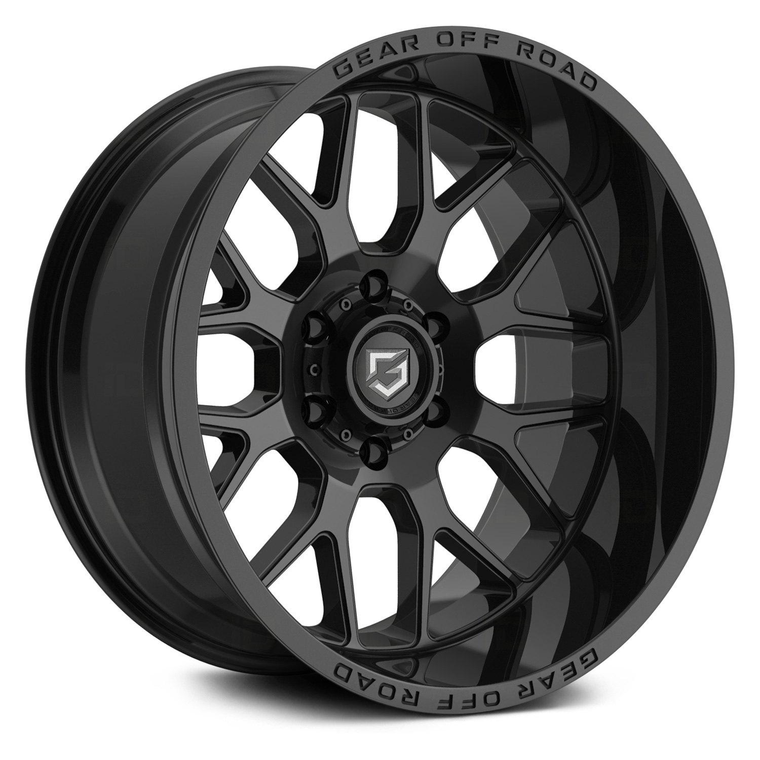 GEAR OFF ROAD® 763B RAID Wheels - Gloss Black Rims