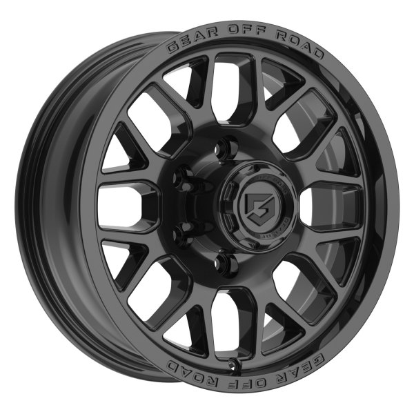 GEAR OFF ROAD® 763B TRAILER Wheels - Gloss Black Rims