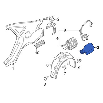 Genesis Replacement Fuel Doors & Parts — CARiD.com