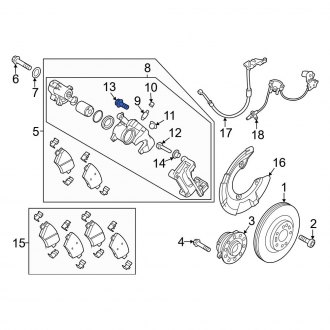 Genesis GV80 OEM Brake Parts | Pads, Bleeders, Rotors — CARiD.com