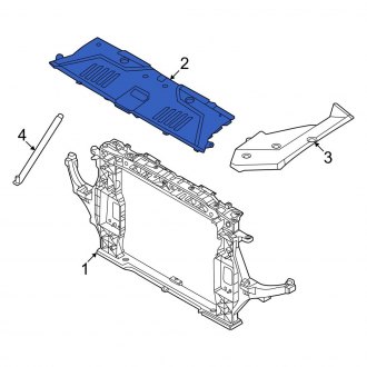 Genesis Radiator Support Covers | Upper, Front — CARiD.com