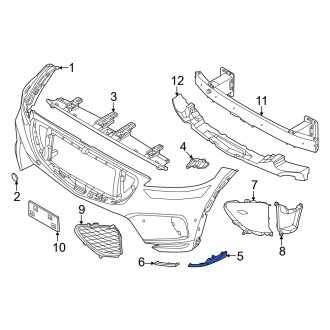 Genesis Replacement Bumper Moldings & Trim | Front, Rear — CARiD.com