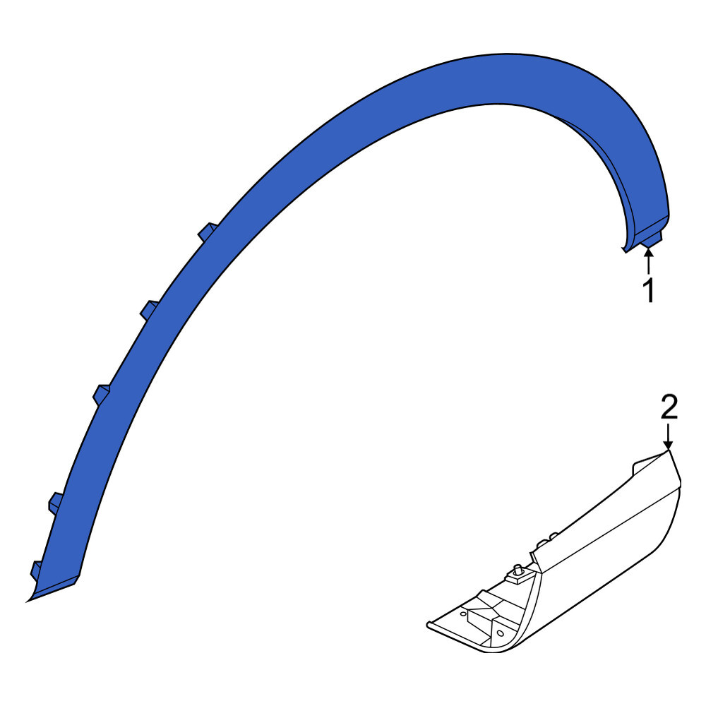 Genesis GV70 Replacement Fender Moldings & Trim — CARiD.com