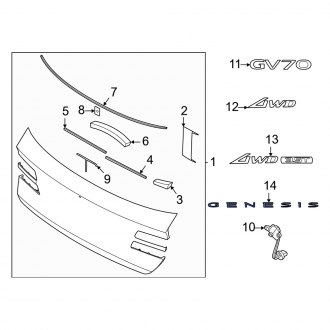 Genesis OE™ Emblems & Logos | CARiD