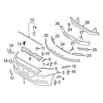 Genesis GV80 OEM Bumpers | Genuine Front & Rear Bumpers — CARiD.com