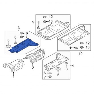 Genesis Underbody Covers - Splash Shields, Protection | CARiD
