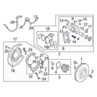 Genesis OEM Brake Parts - Pads, Bleeders, Rotors, Lines | CARiD