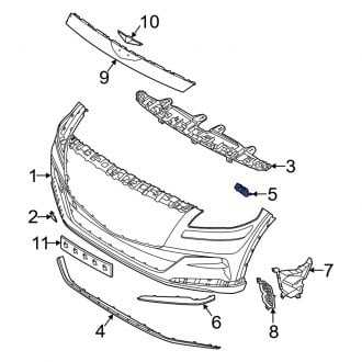 Genesis GV80 OEM Bumpers - Genuine Front & Rear Bumpers | CARiD