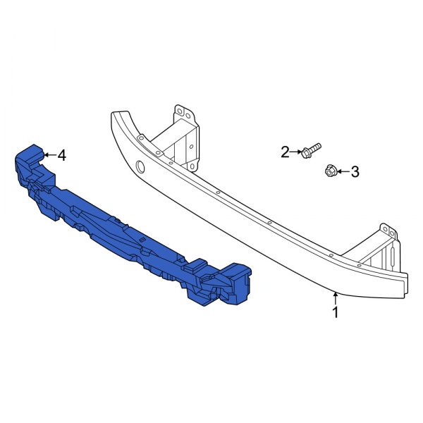 Genesis OE 86521T6000 - Front Bumper Impact Absorber