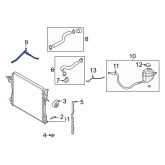 Genesis GV80 Radiator Hoses & Clamps | Lower, Upper — CARiD.com