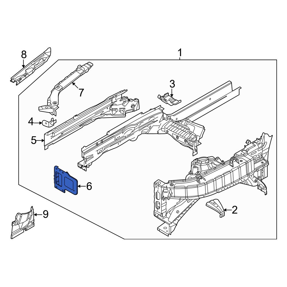 Genesis GV80 Replacement Chassis Frames & Rails | CARiD.com