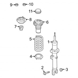 2021 Genesis GV80 OEM Suspension Parts - Shocks, Struts | CARiD