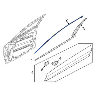 Genesis GV80 Door Moldings | Side, Edge, Belt – CARiD.com