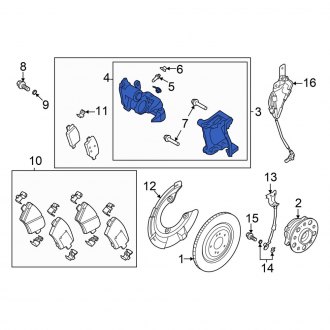 Genesis GV80 Brake Calipers | Loaded, Semi Loaded, Unloaded — CARiD.com
