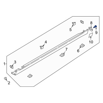 Genesis Electrified GV70 Rocker Panel Hardware | Clips, Brackets ...