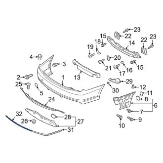 Genesis Replacement Bumper Moldings & Trim | Front, Rear — CARiD.com