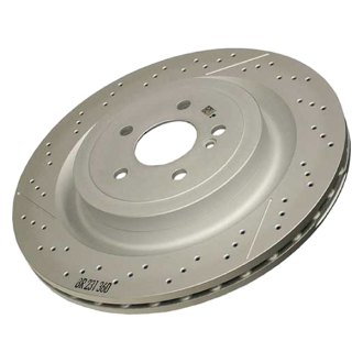 Mercedes AMG GT Brake Rotors | Front, Rear | Slotted, Drilled — CARiD.com