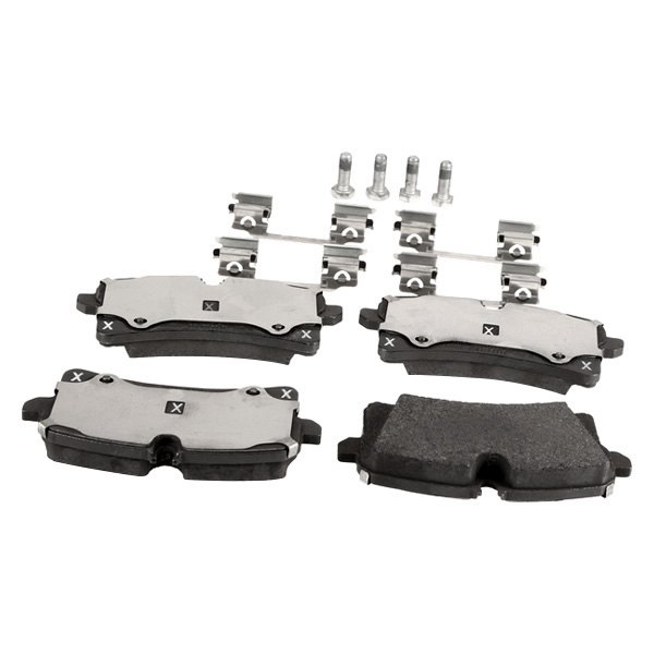 Genuine® 95B-698-451-A - Semi-Metallic Rear Disc Brake Pads