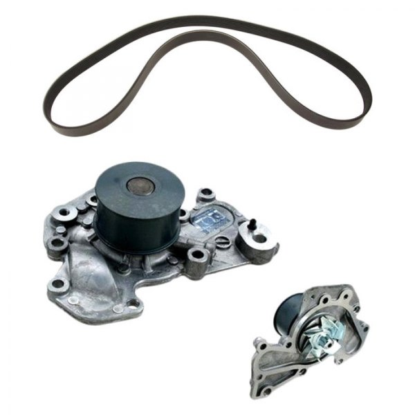 Genuine® BNDL-120654 - Engine Coolant Water Pump and Serpentine Belt Kit
