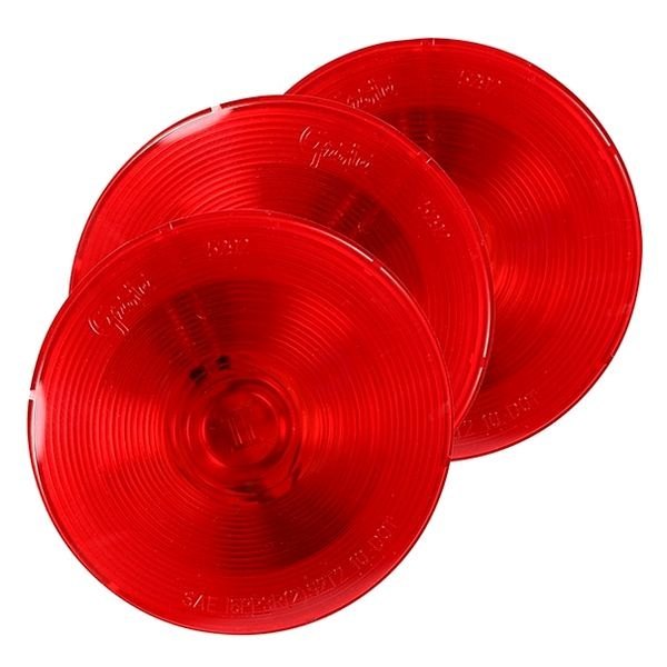 Grote® 52772-3 - Torsion Mount II 4" Red Tail Lights