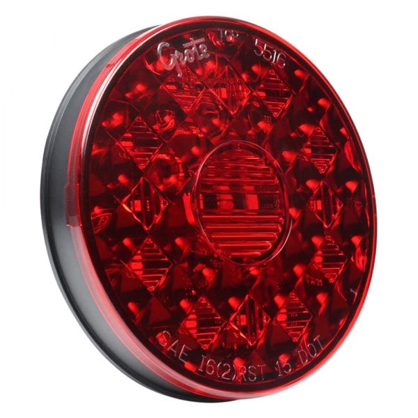 Grote® 55082 - 4" Red Round LED Combination Tail Light with Hardshell ...