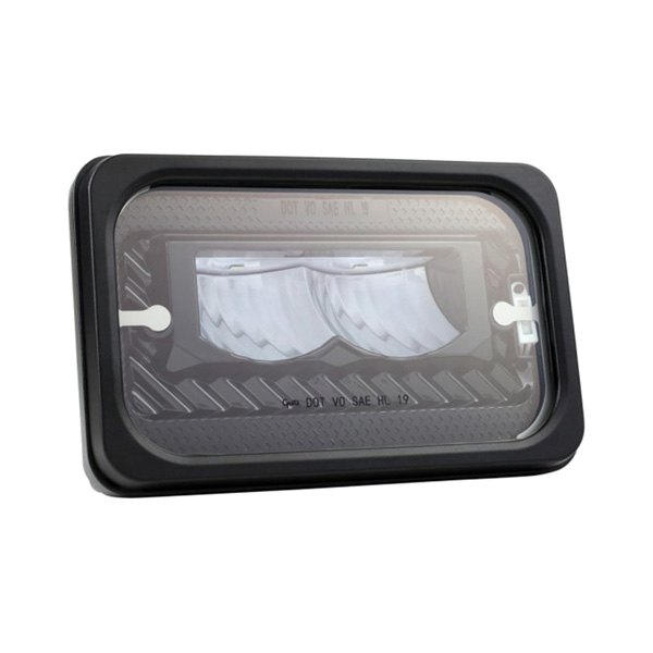Grote® 64J71-5 - 4x6" Rectangular Black LED Headlight
