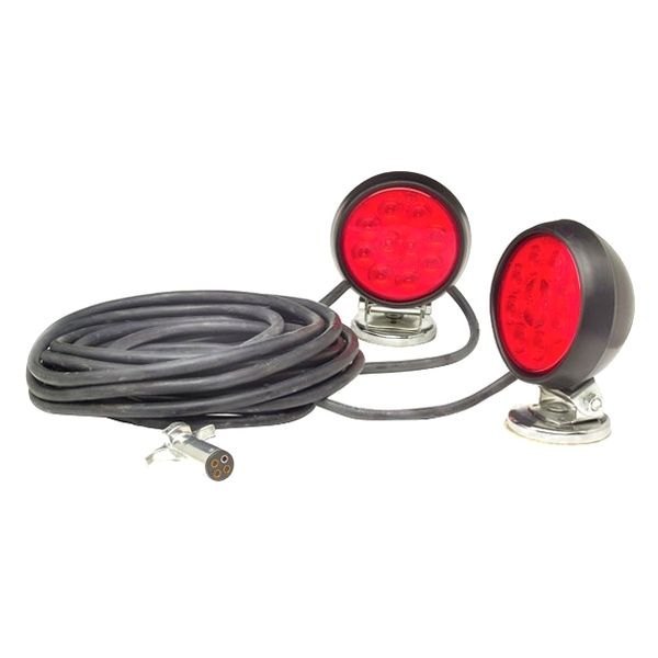 Grote® 65432-4 - SuperNova™ Heavy Duty Red Round Magnet Mount LED Tow ...