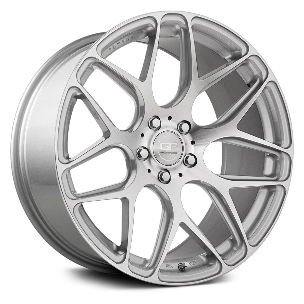 GROUND FORCE® GF9 Wheels - Silver with Machined Face Rims