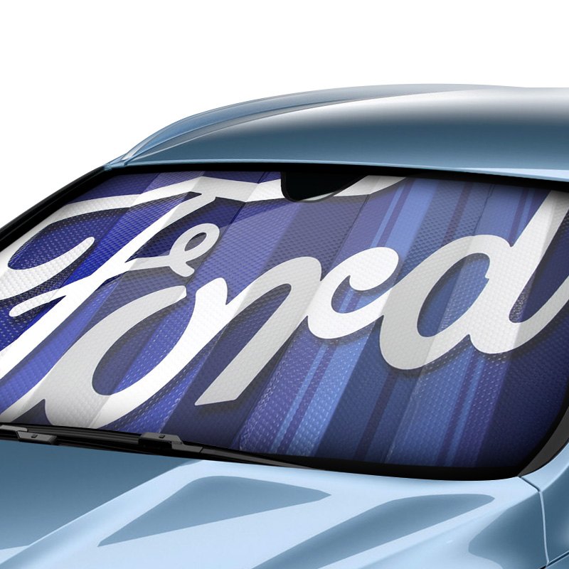 Plasticolor® 003704R01 - Ford Script Bubble Accordion Sun Shade