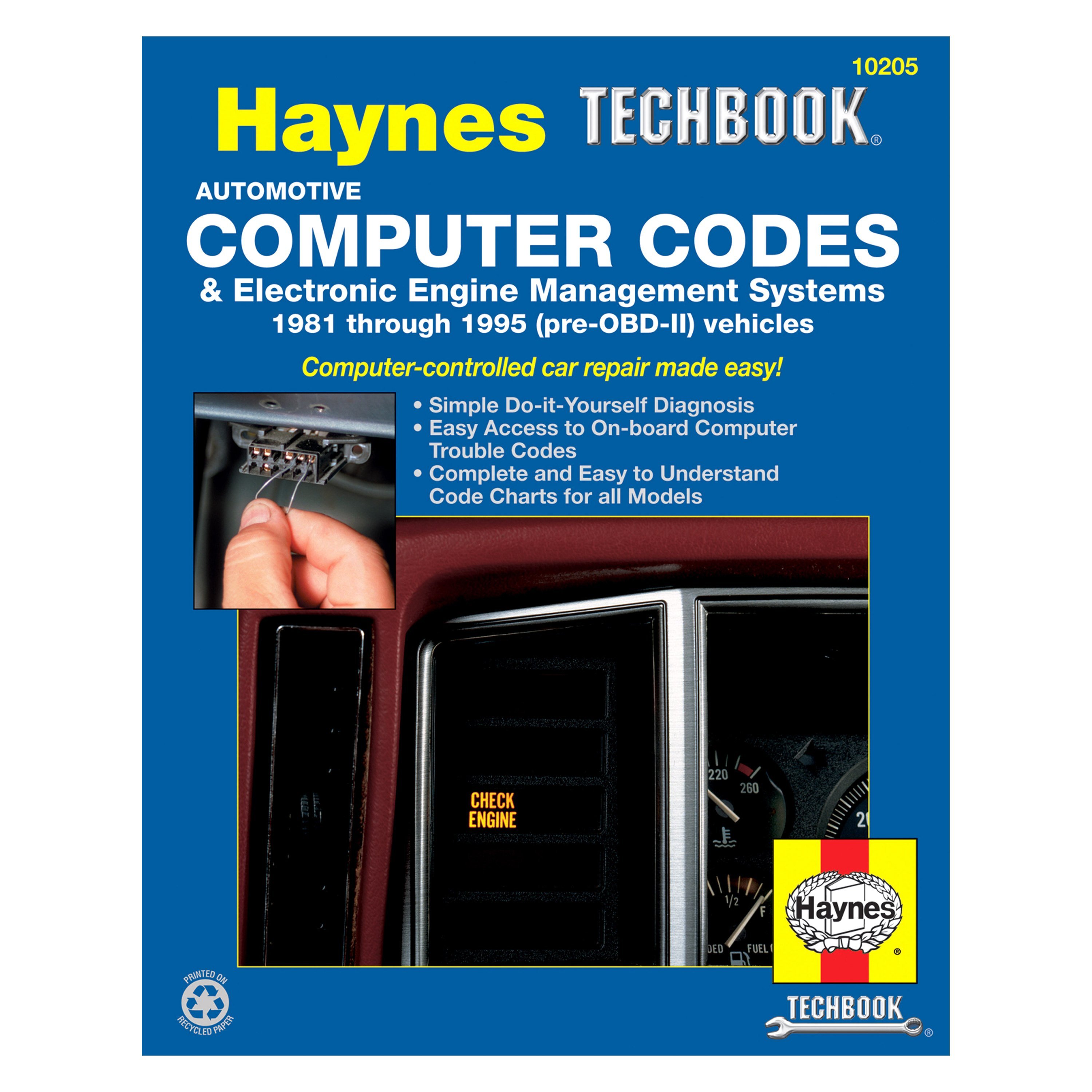 Haynes Manuals® 10205 - Automotive Computer Codes and Electronic Engine ...