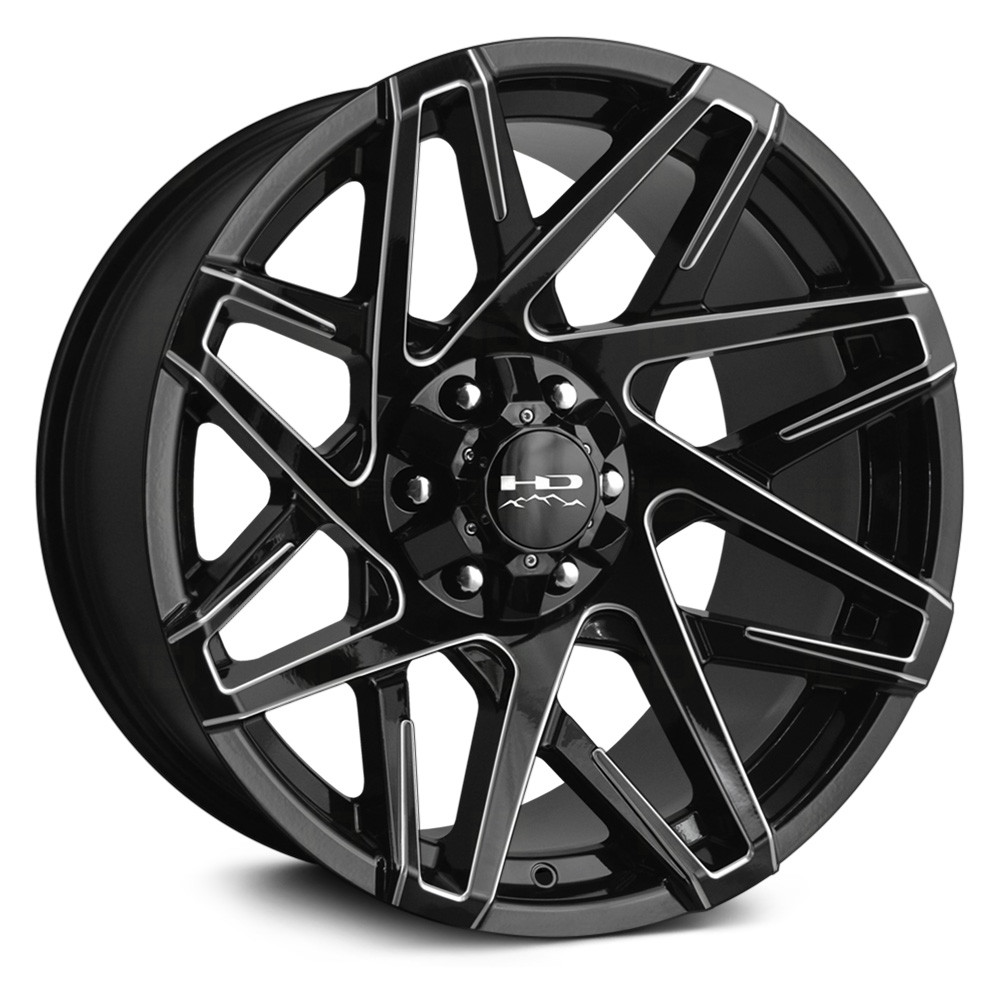 HD OFF-ROAD® CANYON Wheels - Gloss Black with Milled Edges Rims