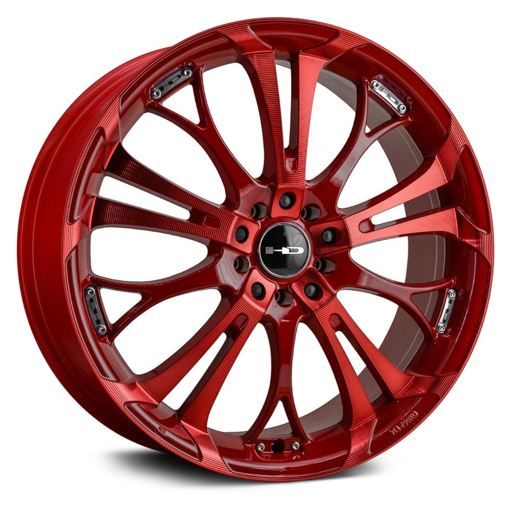 HD WHEELS® SPINOUT Wheels - Sonic Red Rims