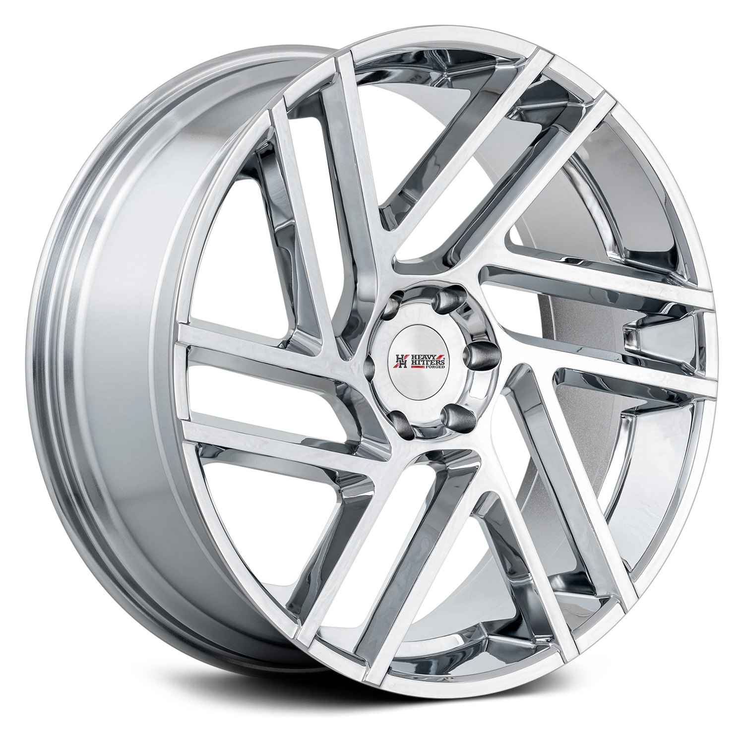 HEAVY HITTERS FORGED® HF6 Wheels - Platinum Silver with Milled Accents Rims