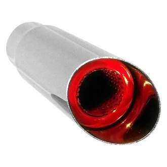 Exhaust Tips | Dual, Double Wall, Rolled Edge, Angle Cut, Rectangular