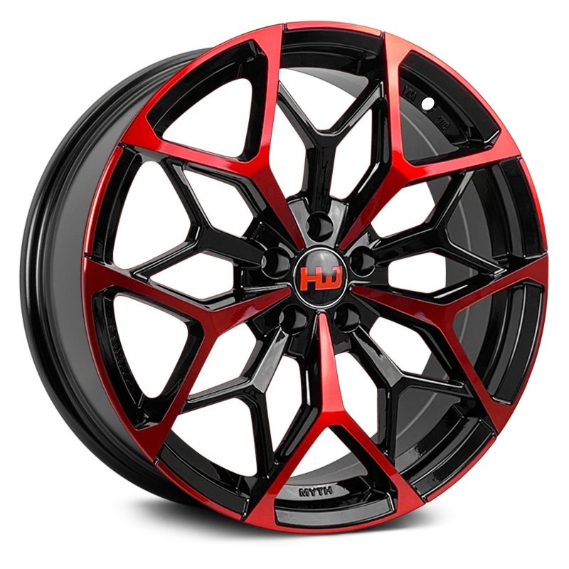 HEMI WHEELS® HM1 Wheels - Gloss Black with Red Face Rims