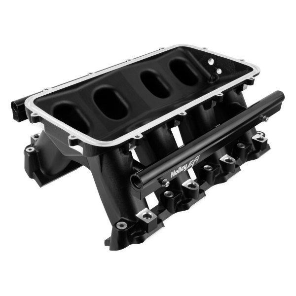 Holley® 300-229BK - Hi-Ram Modular Lower Black EFI Cast Intake Manifold