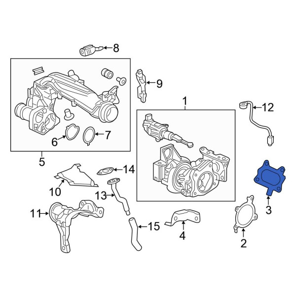 Honda OE 1823359B004 - Turbocharger Oil Seal