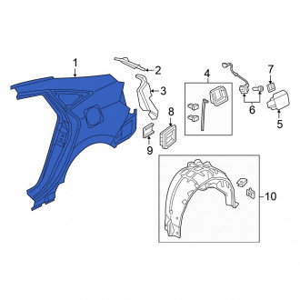 Honda Civic OEM Quarter Panels & Parts - Rear & Front | CARiD