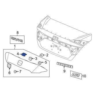 Honda Pilot OEM Trunks & Parts | Lids, Rear Panels — CARiD.com