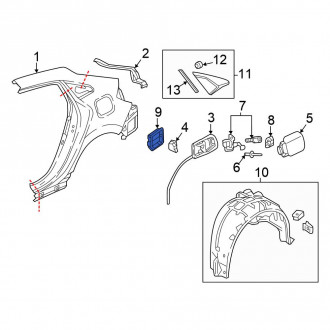 Honda CR-V OEM Quarter Panels & Parts | Rear & Front — CARiD.com