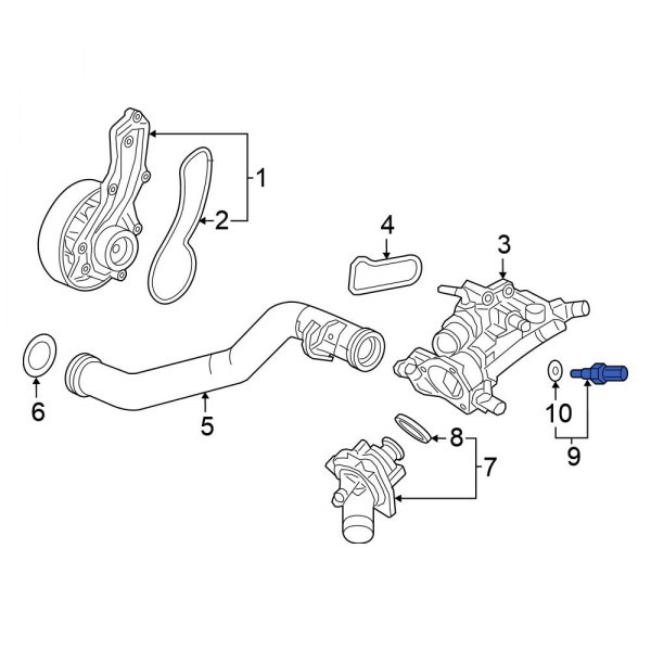 Honda OE 37870RTA005 - Engine Coolant Temperature Sensor